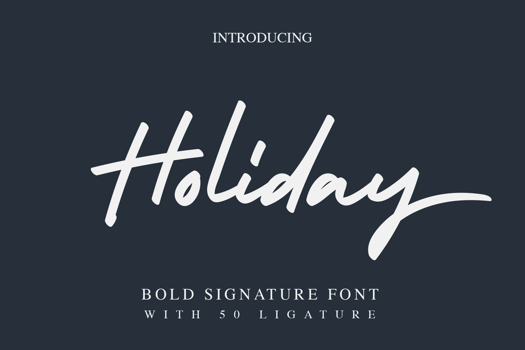 Holiday Font - Script Handwritten font by Agung Rohmat